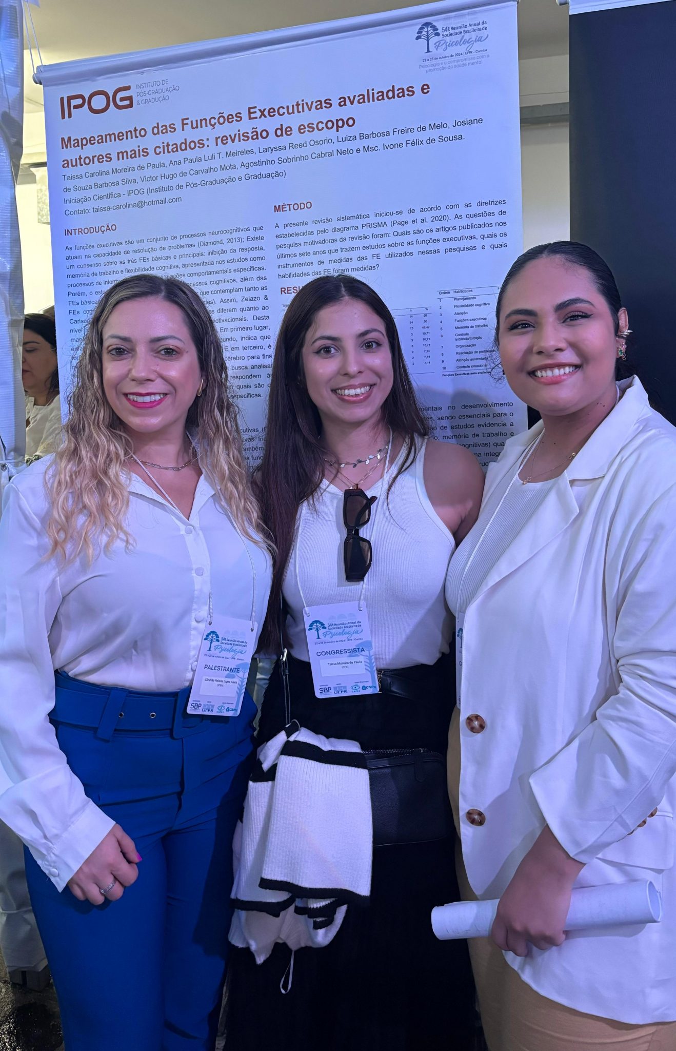 Alunas da Faculdade IPOG apresentam pesquisa científica em Congresso de Psicologia